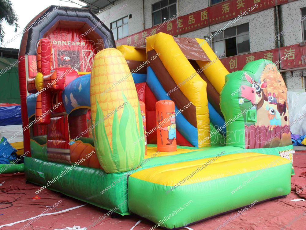 Corn Farm Inflatable Combo - Channal Inflatables