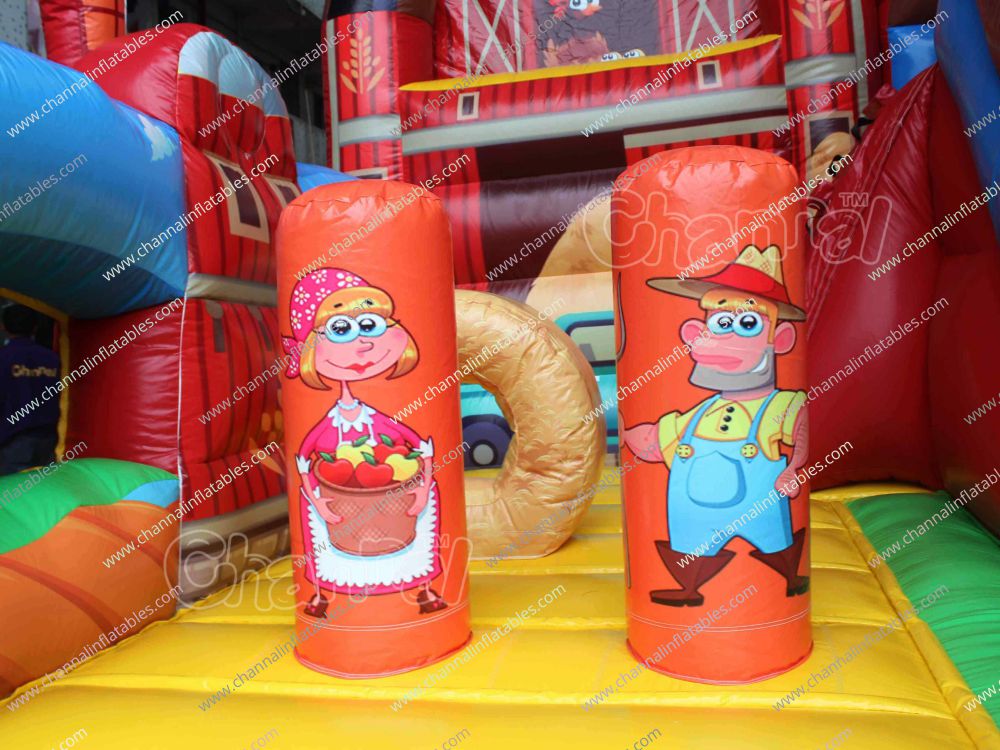 Corn Farm Inflatable Combo - Channal Inflatables