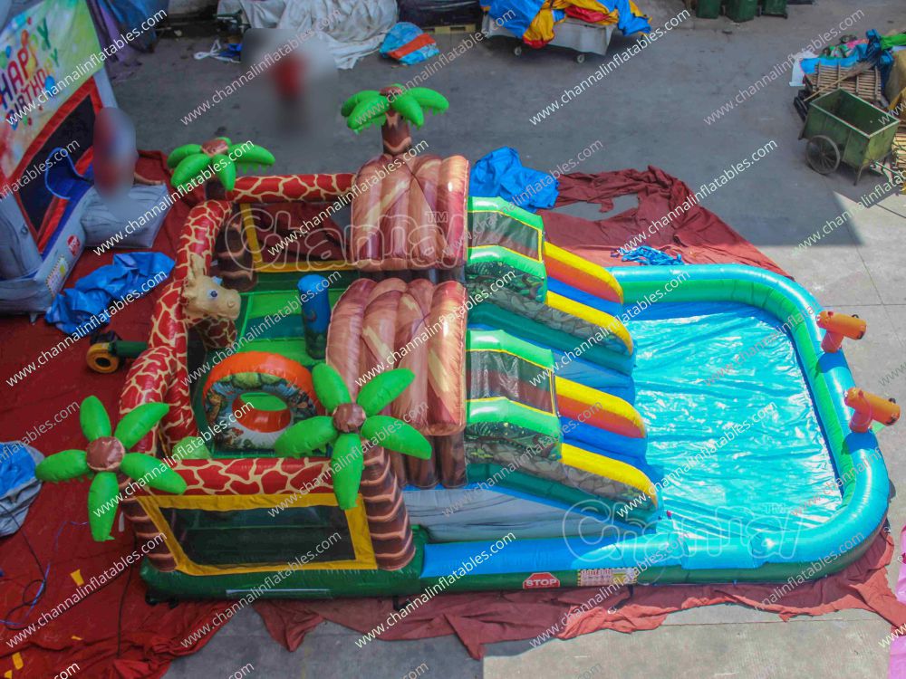 Animal Dual Slide Pool - Channal Inflatables