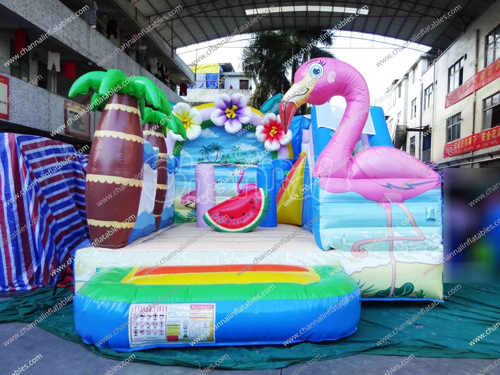 Flamingo Inflatable Combo - Channal Inflatables