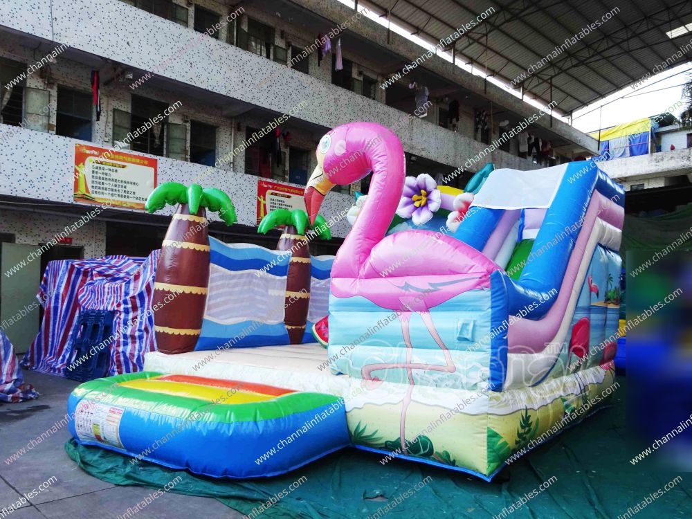 Flamingo Inflatable Combo - Channal Inflatables