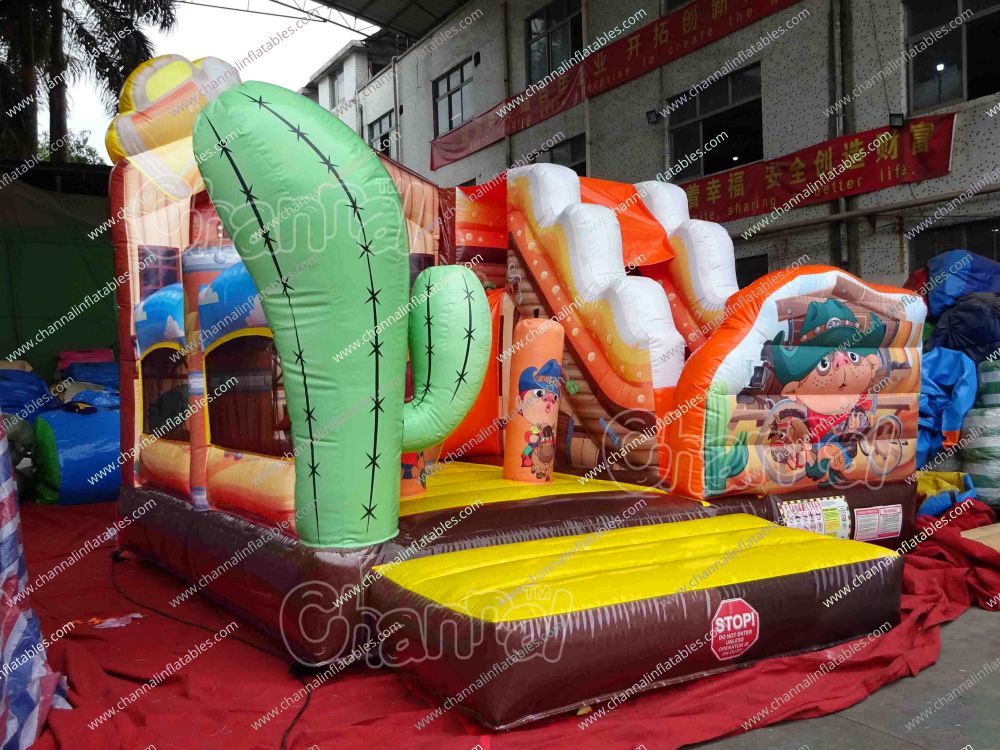 Western Saloon Inflatable Combo - Channal Inflatables