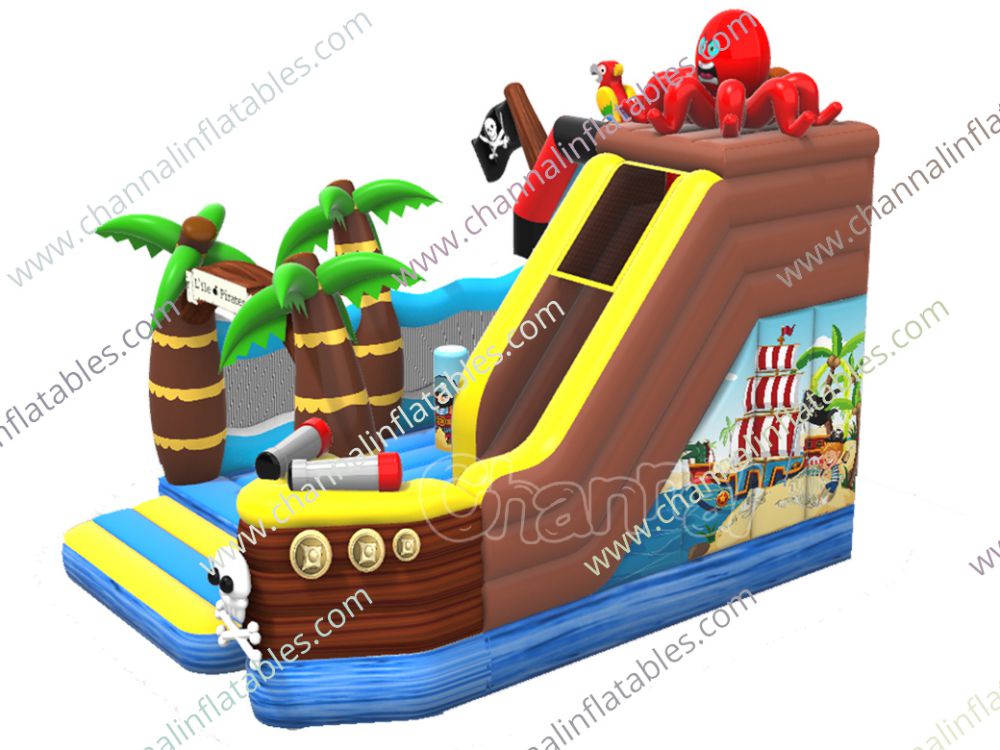 Pirate Island Inflatable Combo - Channal Inflatables