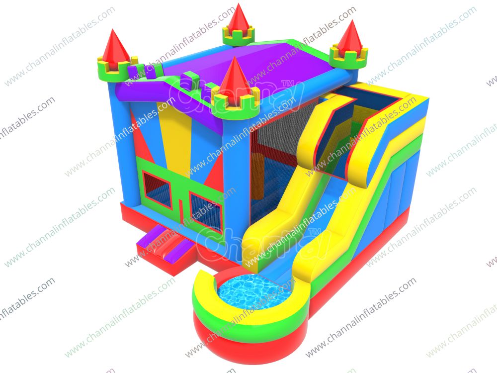 Colorful Inflatable Water Combo - Channal Inflatables