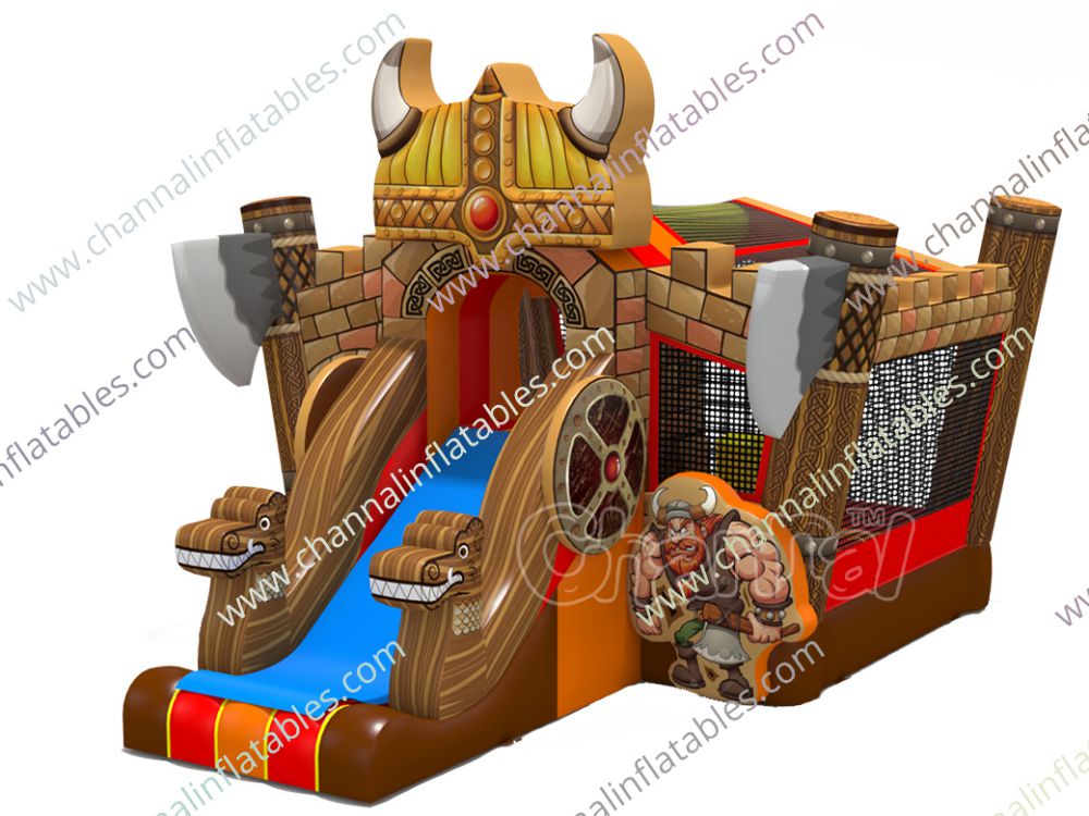 Viking Ship Inflatable Combo - Channal Inflatables
