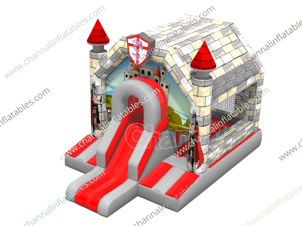 Medieval Castle Slide Bouncer - Channal Inflatables