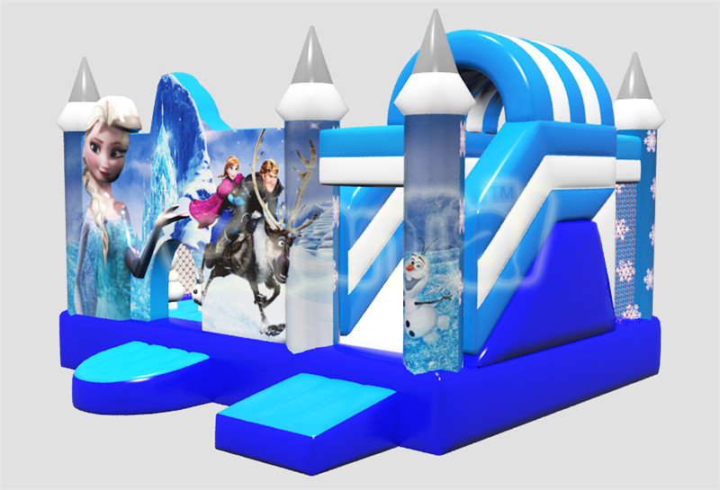 Frozen Movie Theme Inflatable Castle Combo - Channal Inflatables