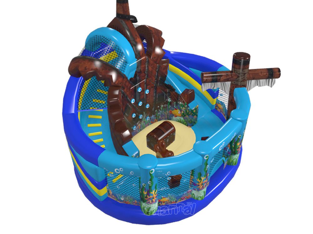 Sunken Shipwreck Treasure Inflatable Combo Playground - Channal Inflatables