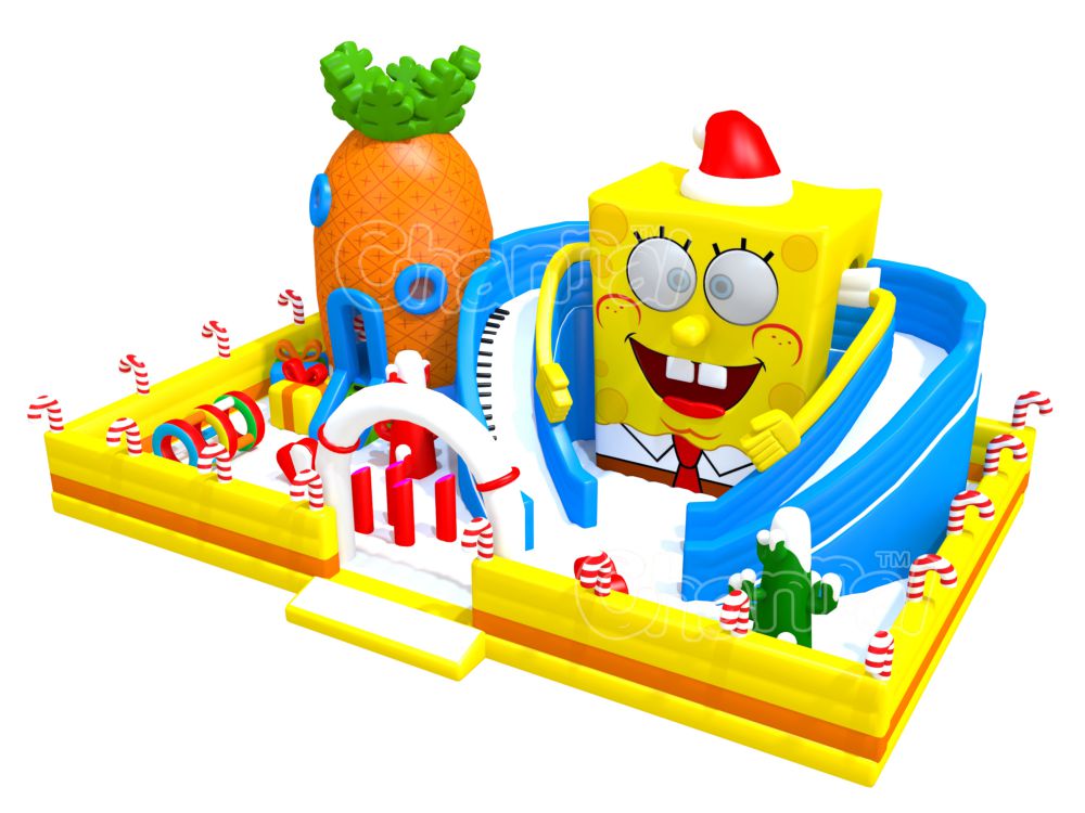 Spongebob Pineapple Inflatable Playground - Channal Inflatables