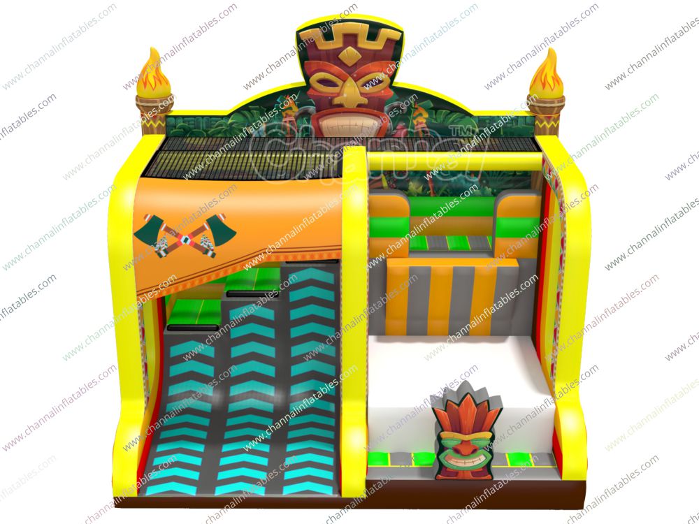 Tiki Island Ninja Wall - Channal Inflatables