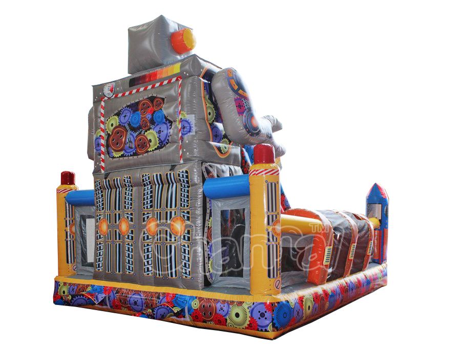 Robots Factory Inflatable Obstacle Course - Channal Inflatables