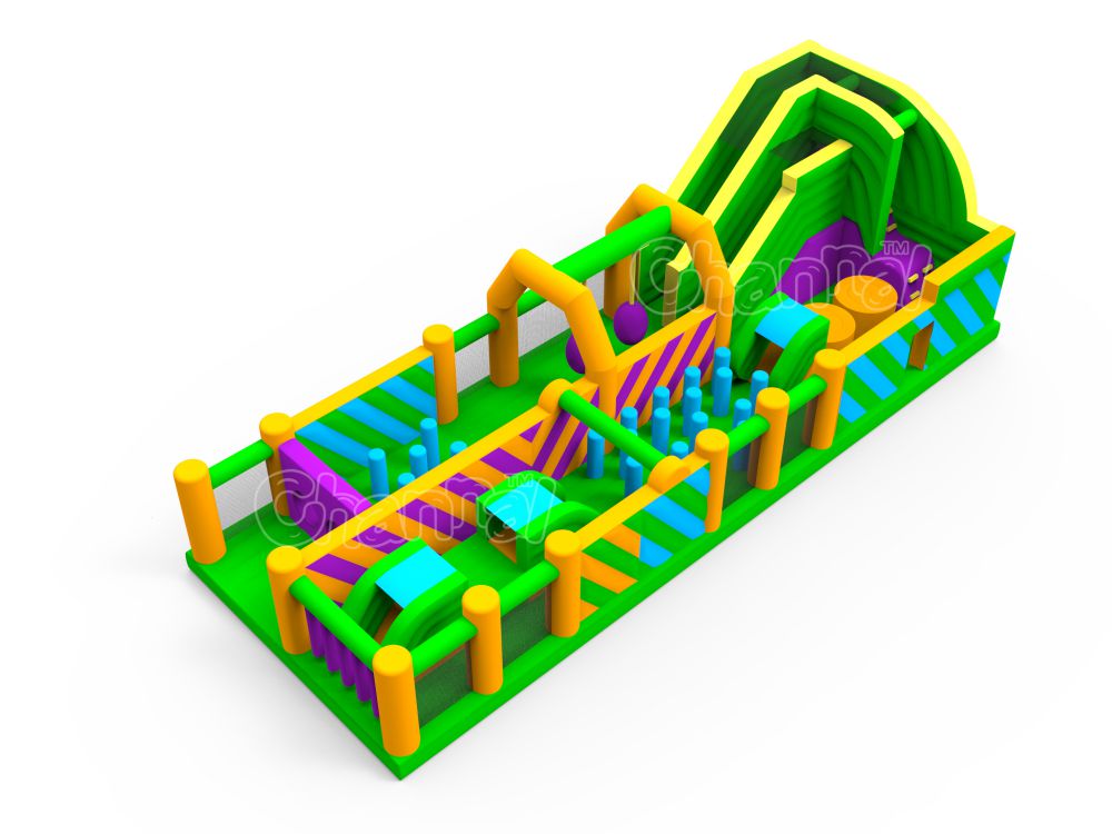 Round Trip Inflatable Obstacle Course - Channal Inflatables