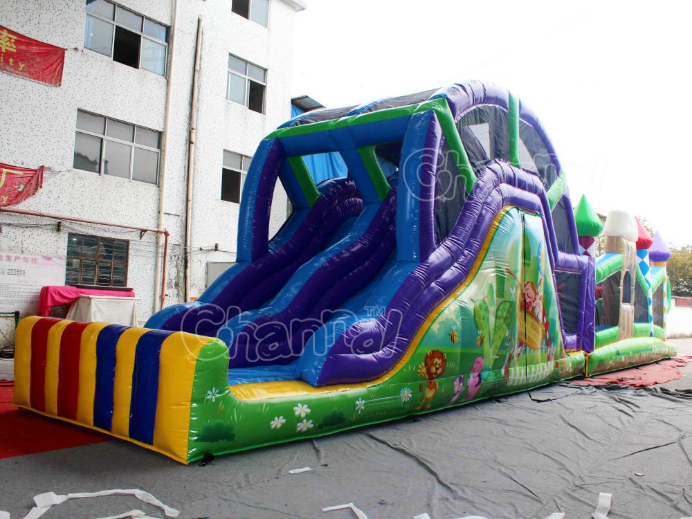 Amusement Park Inflatable Obstacle Course - Channal Inflatables