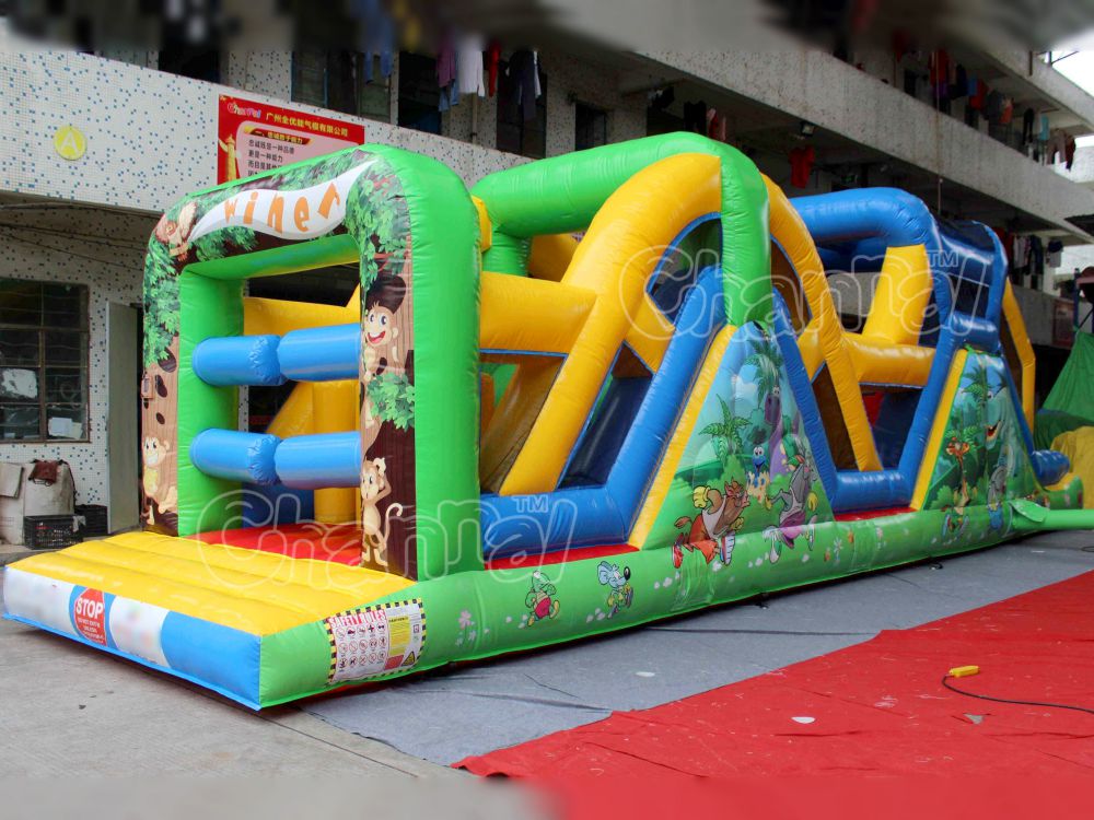 Animals Race Inflatable Obstacle Course - Channal Inflatables