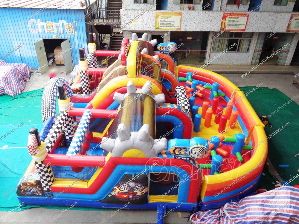 Race Car Inflatable Obstacle Course - Channal Inflatables