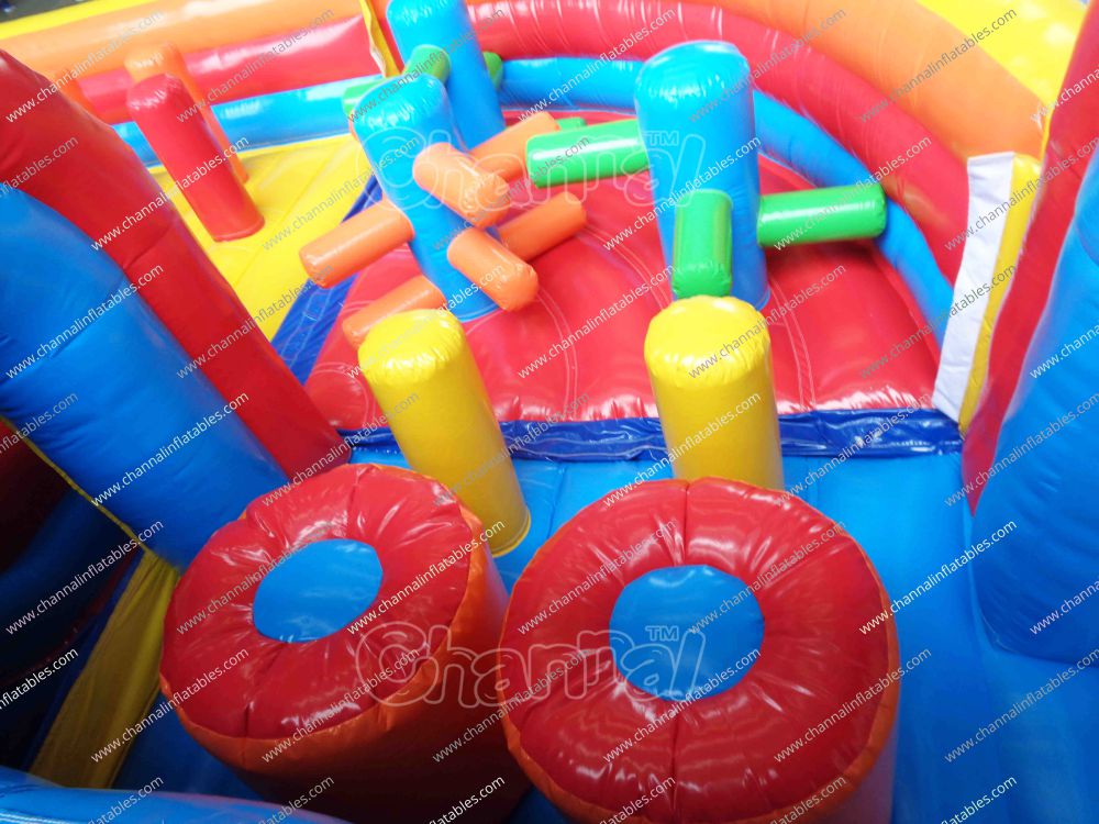 Race Car Inflatable Obstacle Course - Channal Inflatables