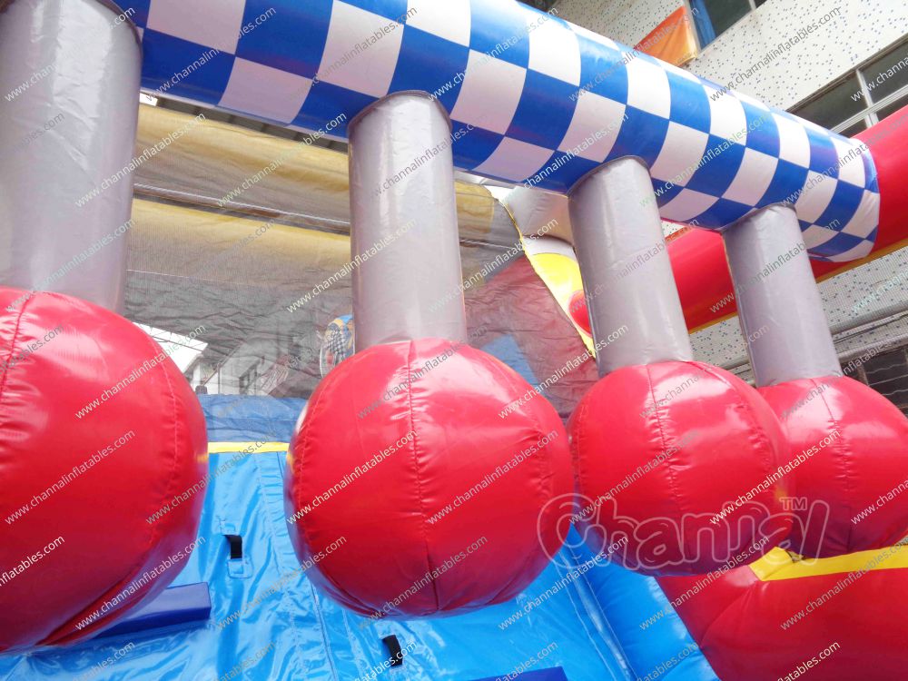 Race Car Inflatable Obstacle Course - Channal Inflatables