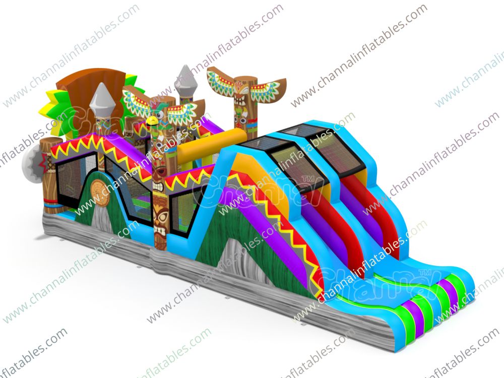Totem Inflatable Obstacle Course - Channal Inflatables