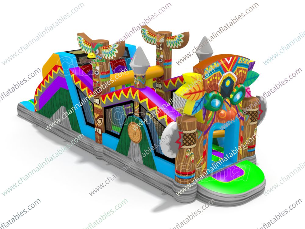 Totem Inflatable Obstacle Course - Channal Inflatables