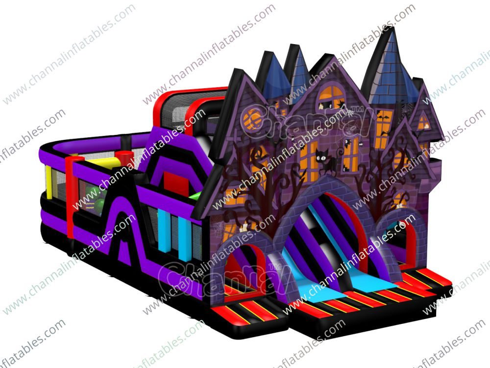Haunted House Inflatable Obstacle Course - Channal Inflatables