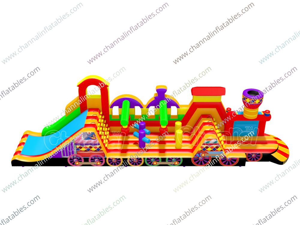 Animal Train Obstacle Course - Channal Inflatables