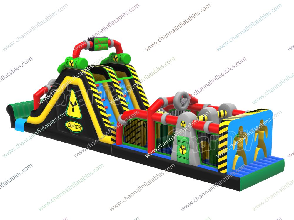 Camo Inflatable Obstacle Course - Channal Inflatables