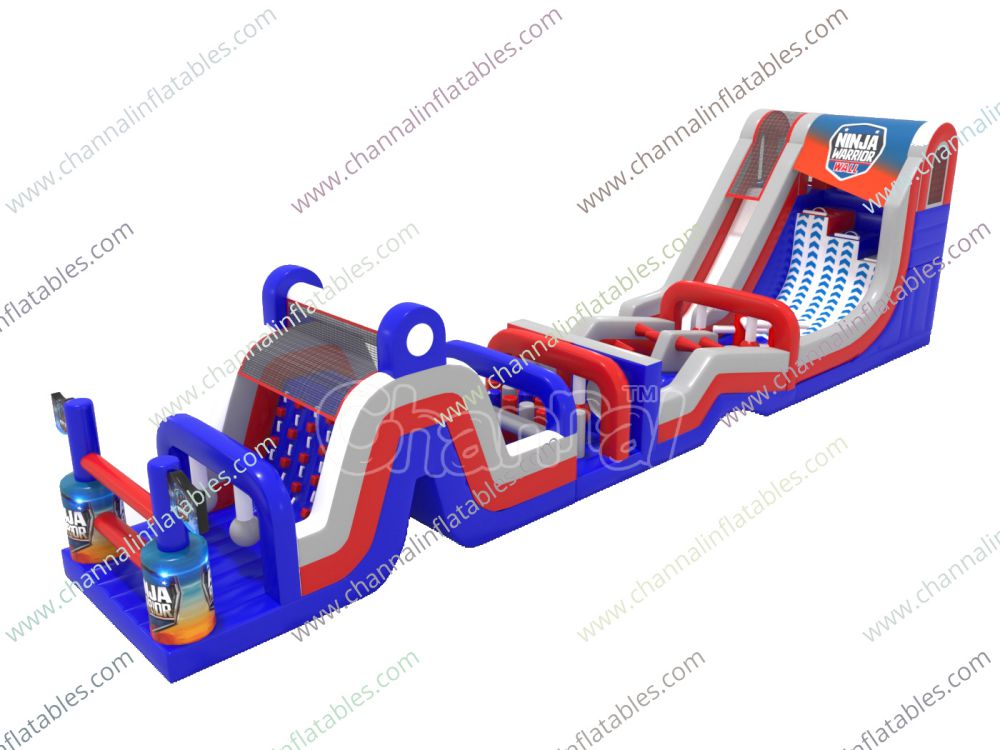 Ninja Warrior Inflatable Obstacle Course - Channal Inflatables