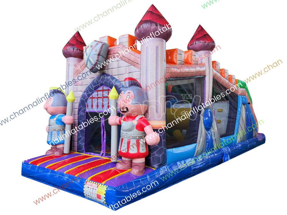 Medieval Castle Inflatable Obstacle Course - Channal Inflatables