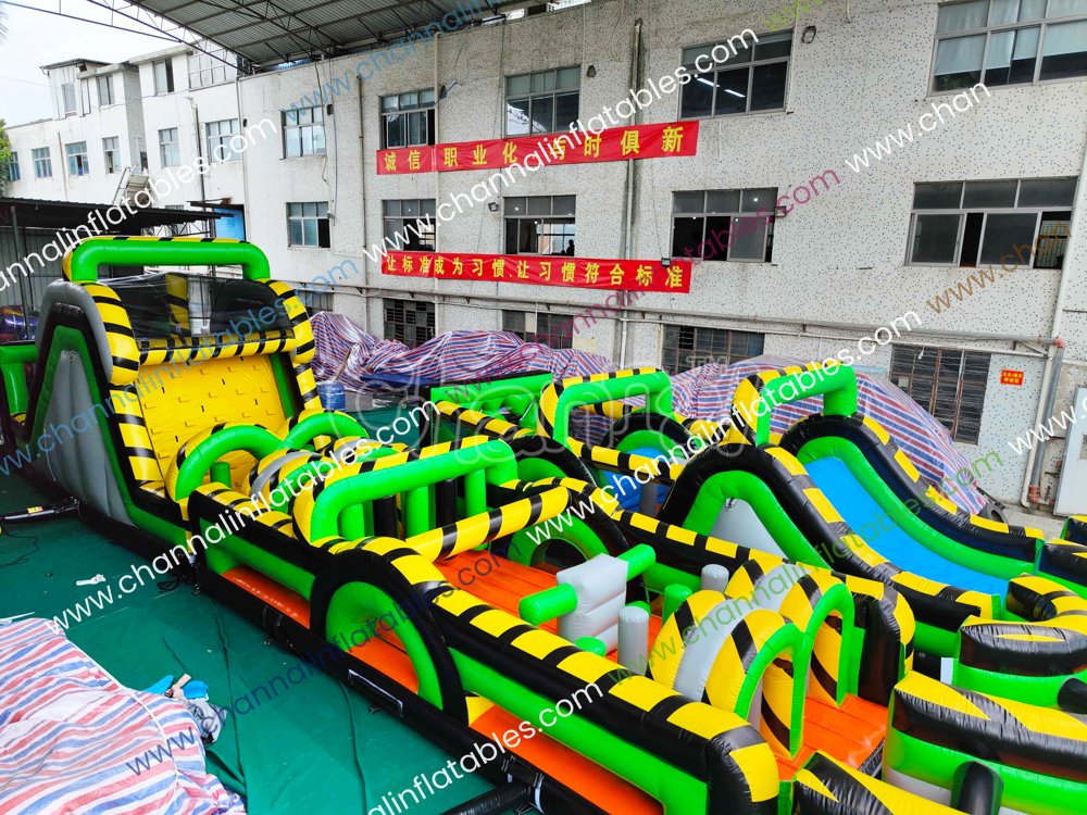 Extreme Toxic Rush Obstacle Course - Channal Inflatables