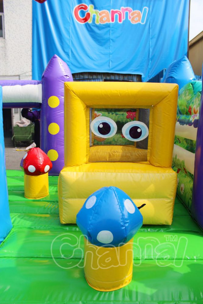 Backyard Inflatable Obstacle Course For Toddlers - Channal Inflatables