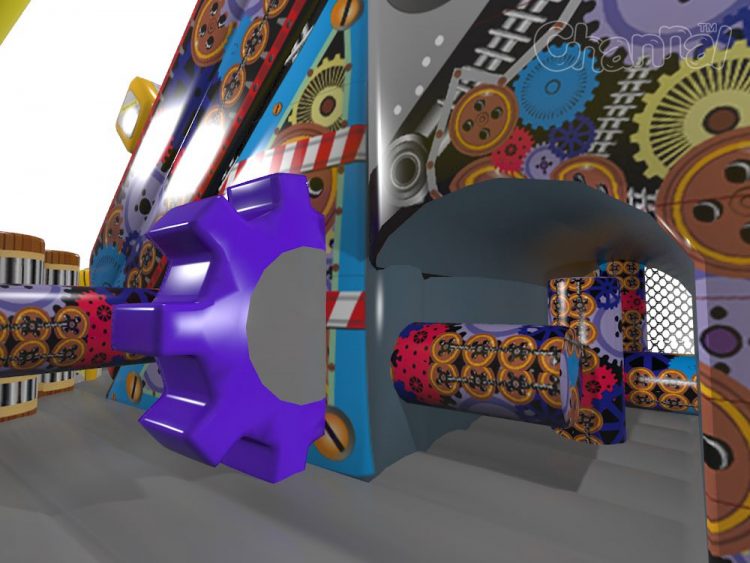 Robots Factory Inflatable Obstacle Course - Channal Inflatables