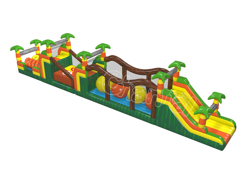 Inflatable Jungle Challenge Obstacle Course - Channal Inflatables