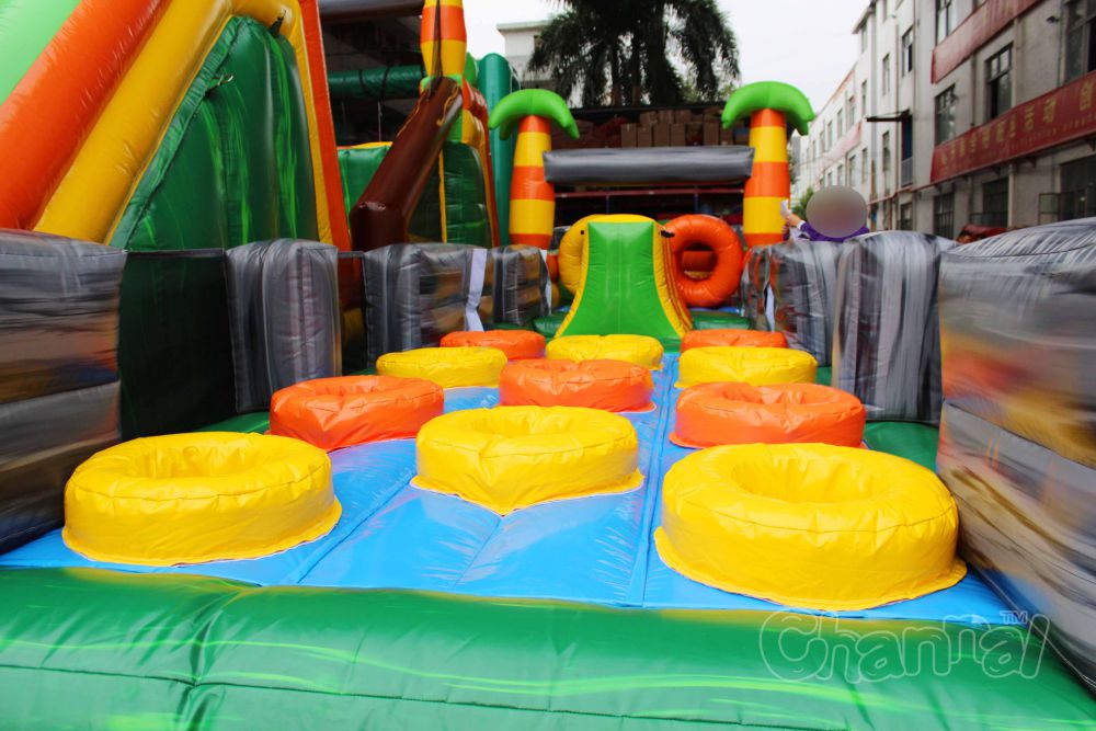Inflatable Jungle Challenge Obstacle Course - Channal Inflatables
