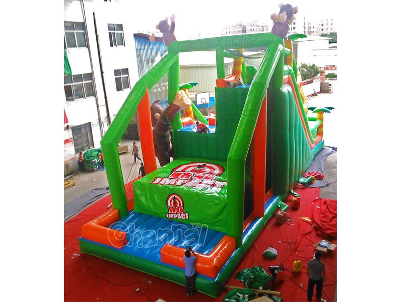 Jungle Drop Inflatable Free Fall - Channal Inflatables