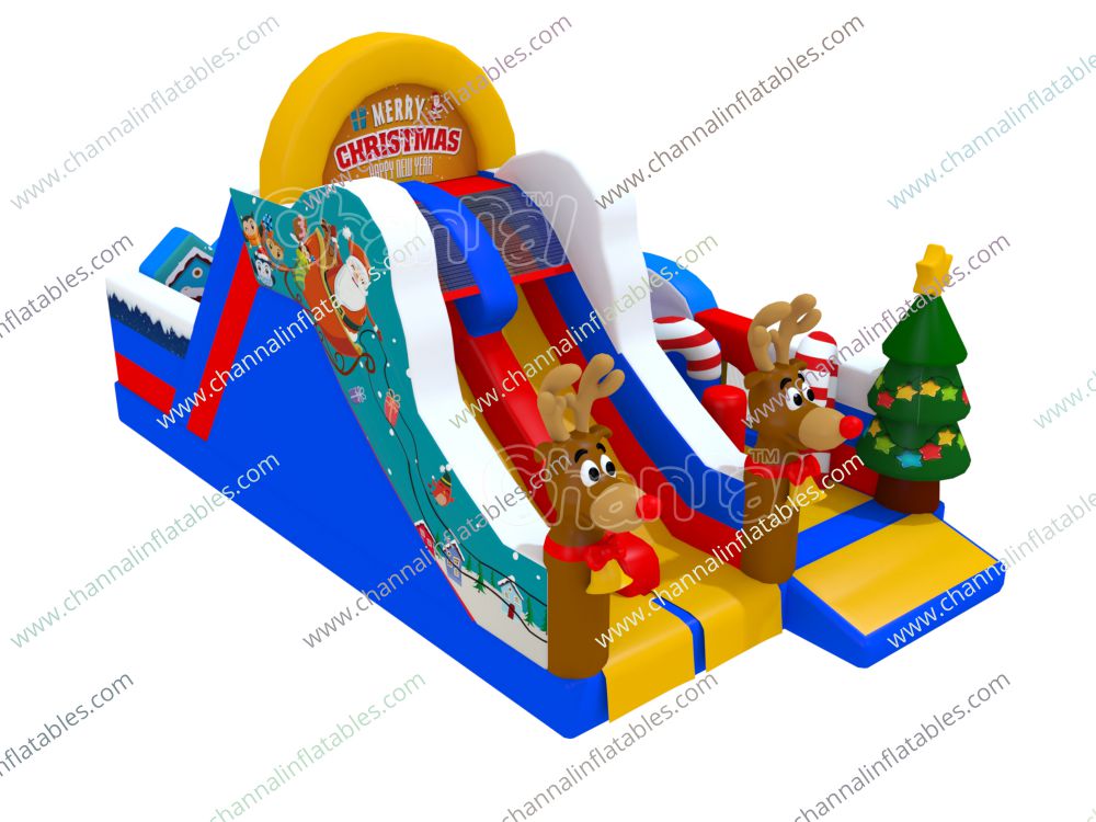 Merry Christmas Inflatable Playground - Channal Inflatables