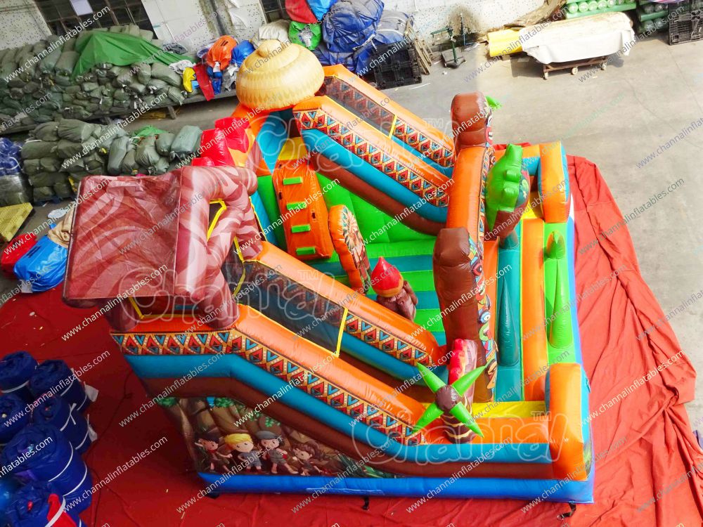 Native American Tribe Inflatable Playground - Channal Inflatables