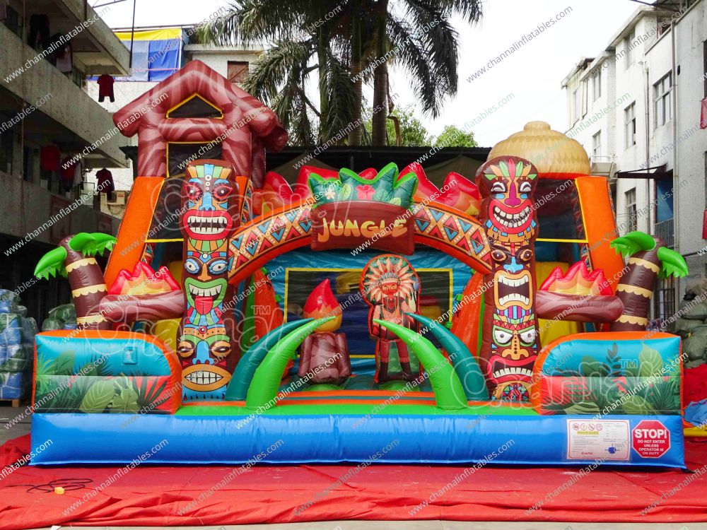 Native American Tribe Inflatable Playground - Channal Inflatables