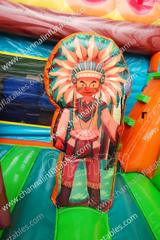 Native American Tribe Inflatable Playground - Channal Inflatables
