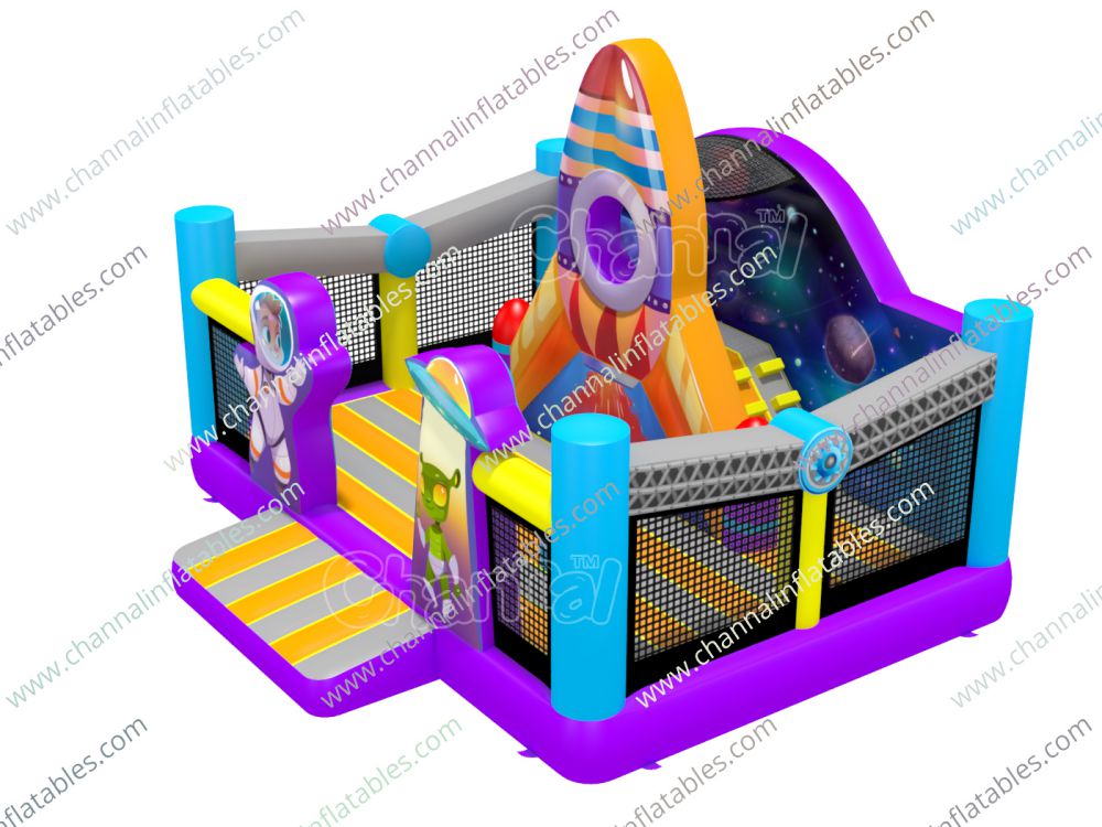 Space Travel Inflatable Playground - Channal Inflatables