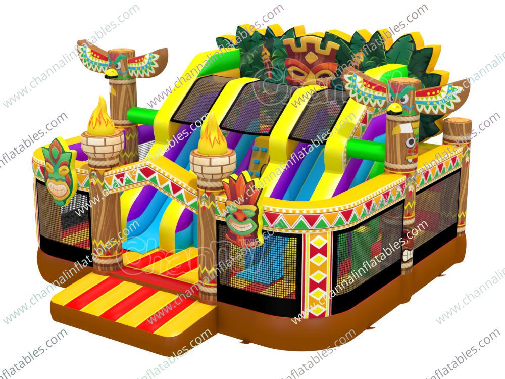 Tiki Tribe Inflatable Playground - Channal Inflatables