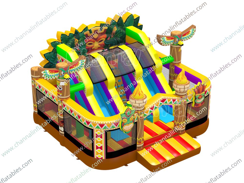 Tiki Tribe Inflatable Playground - Channal Inflatables