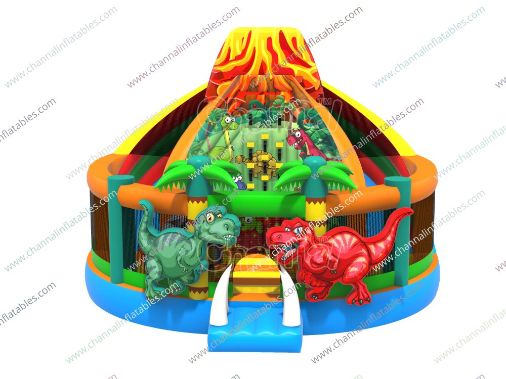 Dinosaur Bounce House and Inflatable Slide - Channal Inflatables