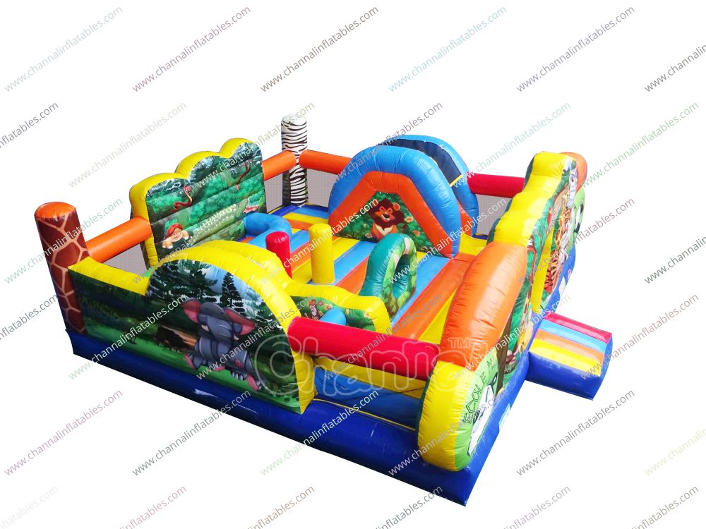 Wild Zoo Inflatable Playground - Channal Inflatables