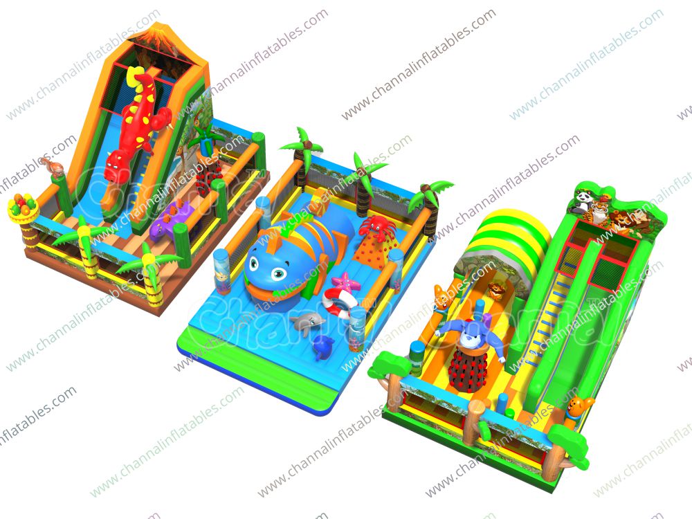 3-in-1 Inflatable Playground - Channal Inflatables