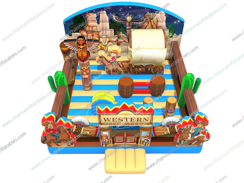 Old West Inflatable Playground - Channal Inflatables