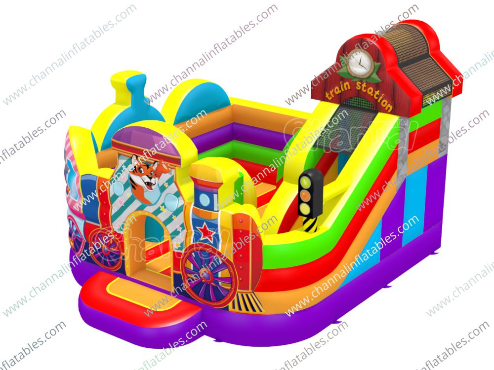 Animal Train Playground - Channal Inflatables