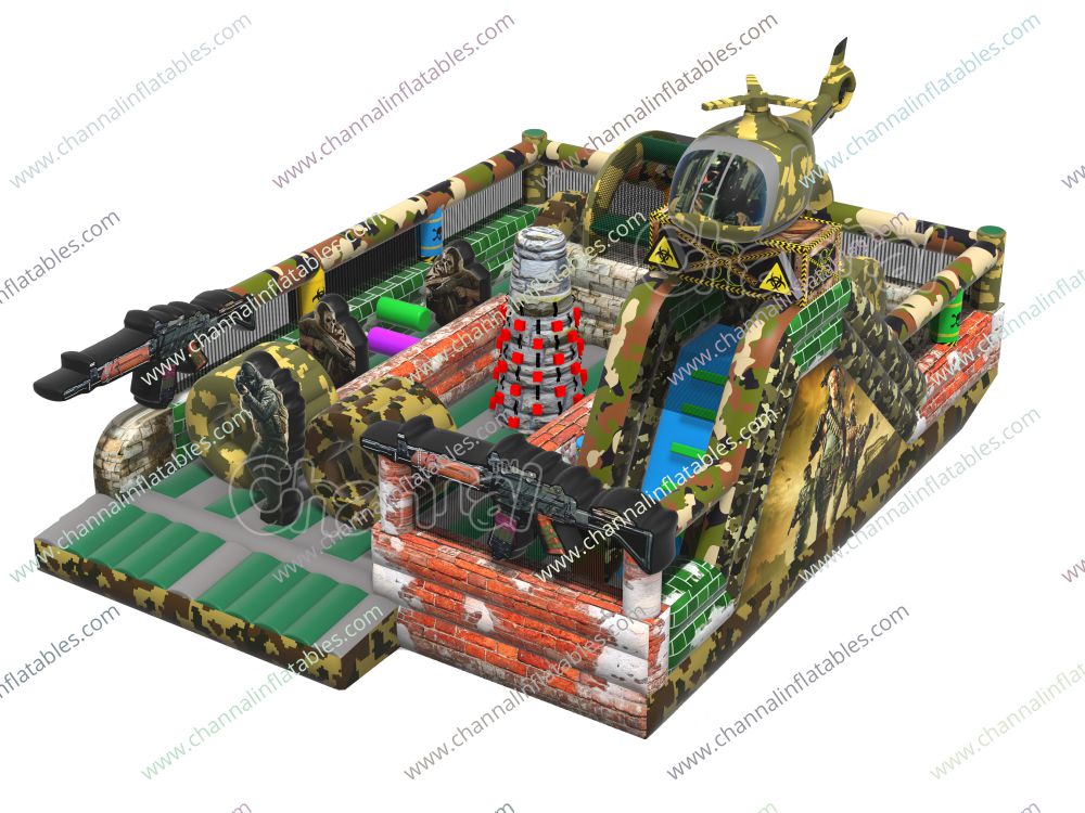 Military Operation Inflatable Playground - Channal Inflatables