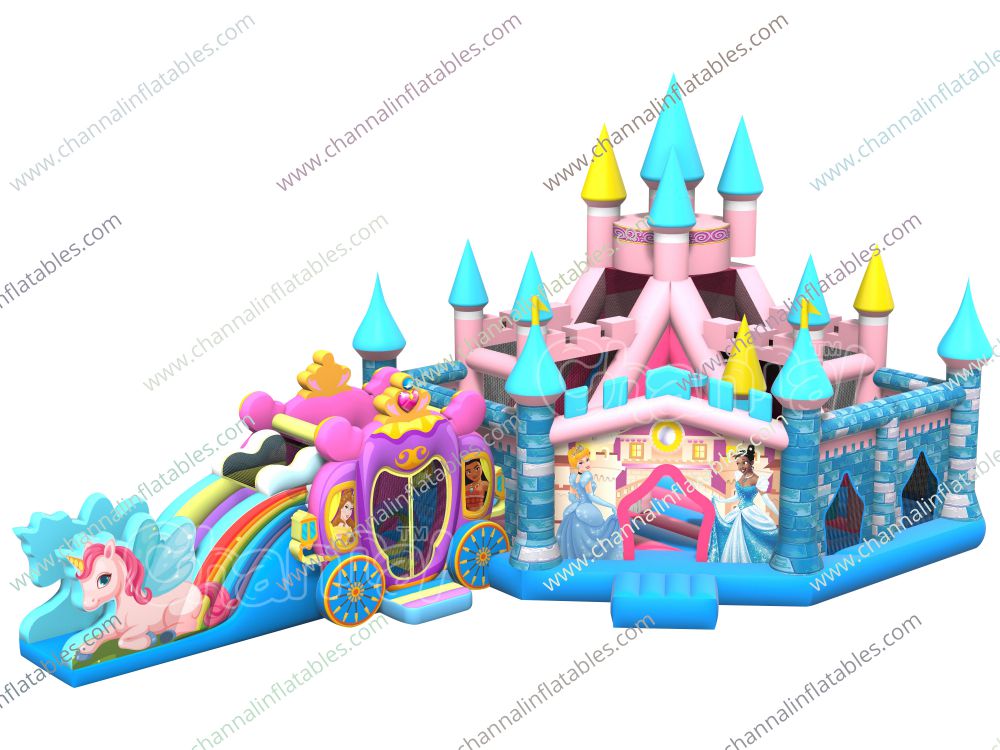 Princesses Inflatable Playground - Channal Inflatables