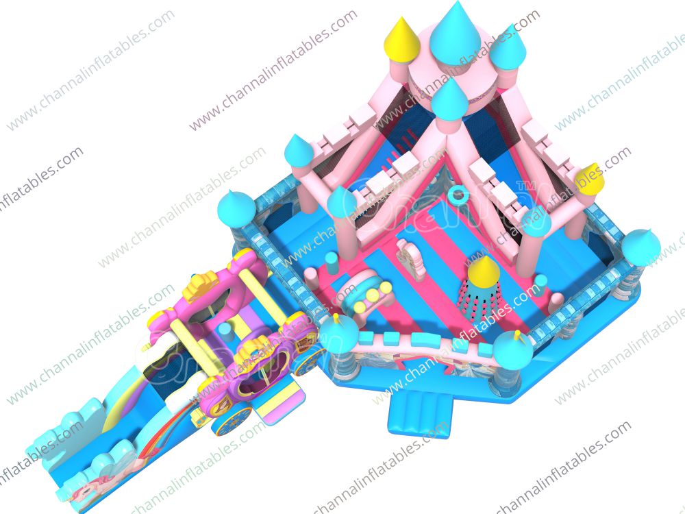 Princesses Inflatable Playground - Channal Inflatables