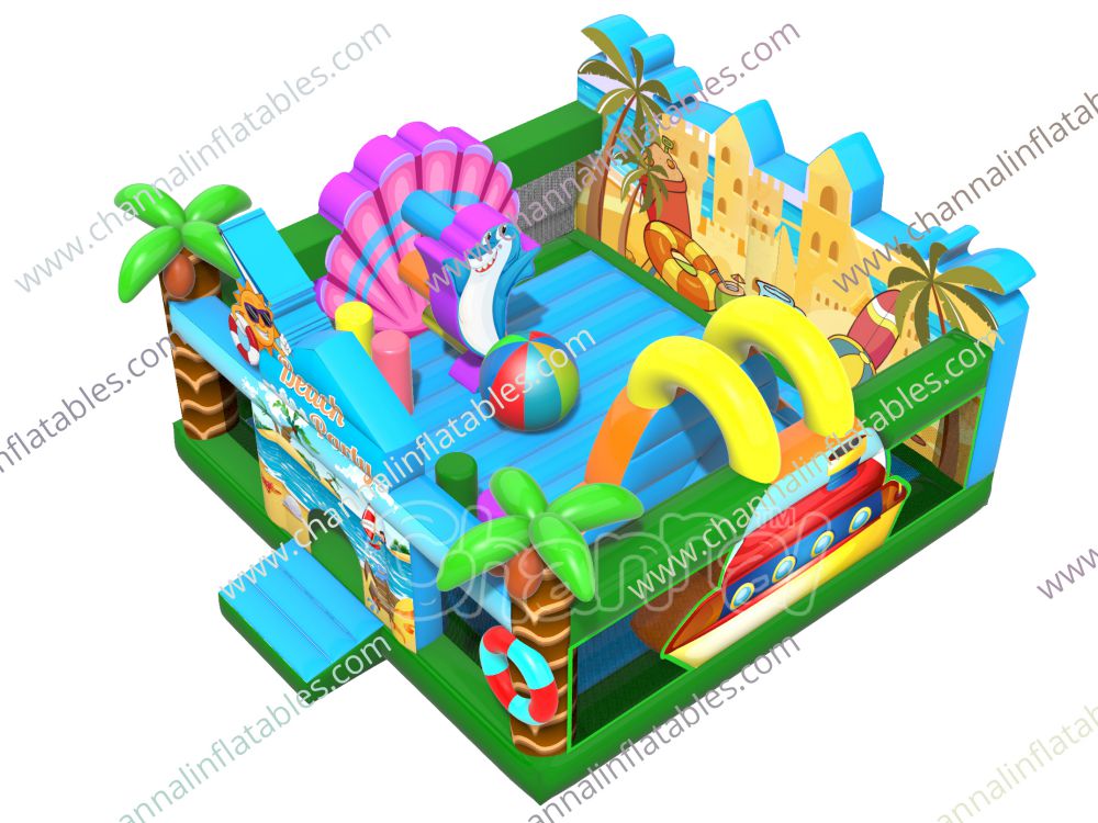 Beach Party Inflatable Playground - Channal Inflatables